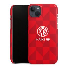DeinDesign iPhone 14 Plus Handy Premium Case Smartphone Handyh&uuml;lle Schutzh&uuml;lle gl&auml;nzend Mainz 05 Official Licensed Product Merchandise Premium Case