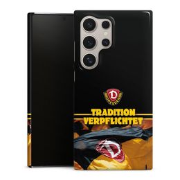 DeinDesign Galaxy S24 Ultra Handy Premium Case Smartphone Handyh&uuml;lle Schutzh&uuml;lle gl&auml;nzend Sgd Sg Dynamo Dresden Merchandise Premium Case