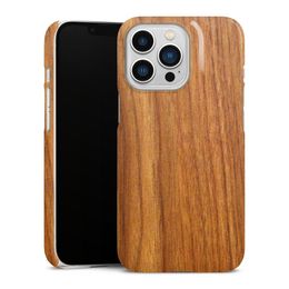 DeinDesign iPhone 13 Pro Handy Premium Case Smartphone Handyh&uuml;lle Schutzh&uuml;lle gl&auml;nzend Larch Wood Wooden Look Premium Case