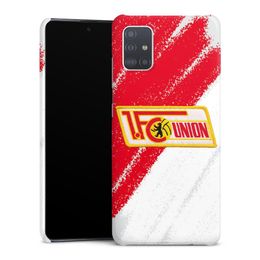 DeinDesign Galaxy A51 Handy Premium Case Smartphone Handyh&uuml;lle Schutzh&uuml;lle gl&auml;nzend 1. Fc Union Berlin Logo Official Licensed Product Premium Case