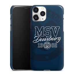 DeinDesign iPhone 11 Pro Handy Premium Case Smartphone Handyh&uuml;lle Schutzh&uuml;lle gl&auml;nzend Msv Duisburg Merchandise Soccer Premium Case