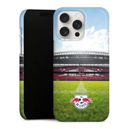 DeinDesign iPhone 15 Pro Max Handy Premium Case Smartphone Handyh&uuml;lle Schutzh&uuml;lle gl&auml;nzend Stadium Rb Leipzig Official Licensed Product Premium Case