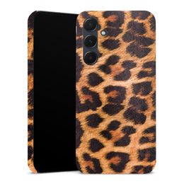 DeinDesign Galaxy A55 5G Handy Premium Case Smartphone Handyh&uuml;lle Schutzh&uuml;lle matt Animal Print Leopard Fur Premium Case