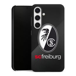 DeinDesign Galaxy S24 Handy Premium Case Smartphone Handyh&uuml;lle Schutzh&uuml;lle matt Sc Freiburg Lettering Logo Premium Case