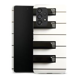 DeinDesign Galaxy A53 5G Handy Premium Case Smartphone Handyh&uuml;lle Schutzh&uuml;lle gl&auml;nzend Piano Music Klavier Premium Case