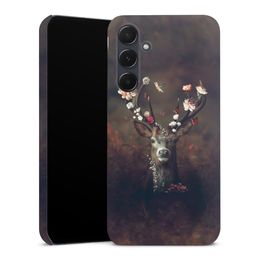 DeinDesign Galaxy A55 5G Handy Premium Case Smartphone Handyh&uuml;lle Schutzh&uuml;lle matt Reindeer Flowers Rehe Premium Case