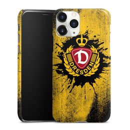 DeinDesign iPhone 11 Pro Handy Premium Case Smartphone Handyh&uuml;lle Schutzh&uuml;lle gl&auml;nzend Official Licensed Product Soccer Sg Dynamo Dresden Premium Case