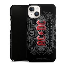 DeinDesign iPhone 14 Handy Premium Case Smartphone Handyh&uuml;lle Schutzh&uuml;lle matt Merchandise Black Ice Acdc Premium Case