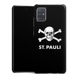 DeinDesign Galaxy A51 Handy Premium Case Smartphone Handyh&uuml;lle Schutzh&uuml;lle gl&auml;nzend Totenkopf Fc St. Pauli Official Licensed Product Premium Case