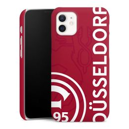 DeinDesign iPhone 12 mini Handy Premium Case Smartphone Handyh&uuml;lle Schutzh&uuml;lle matt Lettering F95 Fortuna D&uuml;sseldorf Premium Case