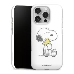 DeinDesign iPhone 16 Pro Handy Premium Case Smartphone Handyh&uuml;lle Schutzh&uuml;lle matt Snoopy Love Peanuts Premium Case