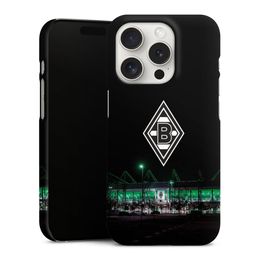 DeinDesign iPhone 15 Pro Handy Premium Case Smartphone Handyh&uuml;lle Schutzh&uuml;lle matt Borussia M&ouml;nchengladbach Official Licensed Product Stadium Premium Case