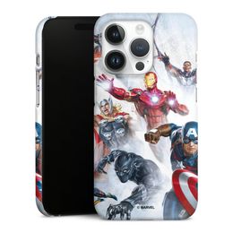 DeinDesign iPhone 14 Pro Handy Premium Case Smartphone Handyh&uuml;lle Schutzh&uuml;lle matt Marvel Avengers Official Licensed Product Premium Case