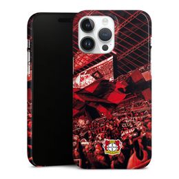 DeinDesign iPhone 14 Pro Max Handy Premium Case Smartphone Handyh&uuml;lle Schutzh&uuml;lle gl&auml;nzend Merchandise Official Licensed Product Bayer 04 Leverkusen Premium Case