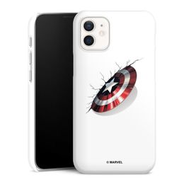 DeinDesign iPhone 12 mini Handy Premium Case Smartphone Handyh&uuml;lle Schutzh&uuml;lle gl&auml;nzend Captain America Official Licensed Product Marvel Premium Case