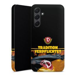 DeinDesign Galaxy A35 5G Handy Premium Case Smartphone Handyh&uuml;lle Schutzh&uuml;lle matt Sgd Sg Dynamo Dresden Merchandise Premium Case