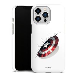 DeinDesign iPhone 13 Pro Handy Premium Case Smartphone Handyh&uuml;lle Schutzh&uuml;lle matt Captain America Official Licensed Product Marvel Premium Case
