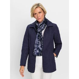 Steppjacke CLASSIC, Damen, Gr. 50, blau (marine), 100% Polyester, Schal:100% Polyester, Wattierung:100% Polyester, unifarben, Jacken Steppjacke