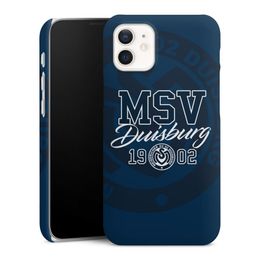 DeinDesign iPhone 12 mini Handy Premium Case Smartphone Handyh&uuml;lle Schutzh&uuml;lle matt Soccer Merchandise Msv Duisburg Premium Case