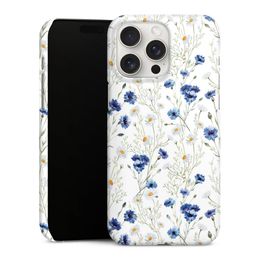 DeinDesign iPhone 15 Pro Max Handy Premium Case Smartphone Handyh&uuml;lle Schutzh&uuml;lle matt Flowers Muster Flower Premium Case