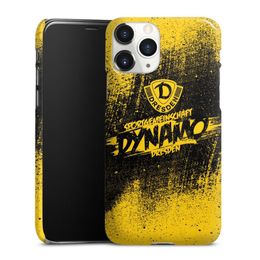 DeinDesign iPhone 11 Pro Handy Premium Case Smartphone Handyh&uuml;lle Schutzh&uuml;lle gl&auml;nzend Official Licensed Product Sg Dynamo Dresden Logo Premium Case