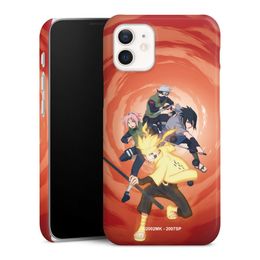 DeinDesign iPhone 12 mini Handy Premium Case Smartphone Handyh&uuml;lle Schutzh&uuml;lle gl&auml;nzend Sasuke Sakura Naruto Shippuden Premium Case