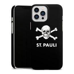 DeinDesign iPhone 13 Pro Max Handy Premium Case Smartphone Handyh&uuml;lle Schutzh&uuml;lle matt Totenkopf Fc St. Pauli Official Licensed Product Premium Case