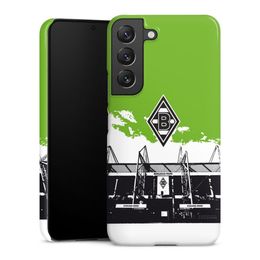DeinDesign Galaxy S22 Handy Premium Case Smartphone Handyh&uuml;lle Schutzh&uuml;lle gl&auml;nzend Merchandise Borussia M&ouml;nchengladbach Stadium Premium Case