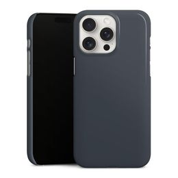 DeinDesign iPhone 15 Pro Max Handy Premium Case Smartphone Handyh&uuml;lle Schutzh&uuml;lle gl&auml;nzend Anthracite Grey Unicoloured Premium Case