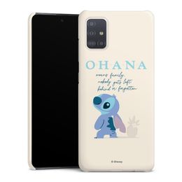 DeinDesign Galaxy A51 Handy Premium Case Smartphone Handyh&uuml;lle Schutzh&uuml;lle gl&auml;nzend Lilo & Stitch Disney Official Licensed Product Premium Case
