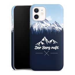 DeinDesign iPhone 12 Handy Premium Case Smartphone Handyh&uuml;lle Schutzh&uuml;lle matt Wanderlust Sky Mountain Premium Case