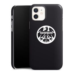 DeinDesign iPhone 12 Handy Premium Case Smartphone Handyh&uuml;lle Schutzh&uuml;lle gl&auml;nzend Logo Eintracht Frankfurt Eagle Premium Case