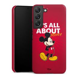 DeinDesign Galaxy S22 Handy Premium Case Smartphone Handyh&uuml;lle Schutzh&uuml;lle gl&auml;nzend Disney Official Licensed Product Mouse Premium Case
