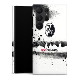 DeinDesign Galaxy S23 Ultra Handy Premium Case Smartphone Handyh&uuml;lle Schutzh&uuml;lle matt Skyline Sc Freiburg Logo Premium Case