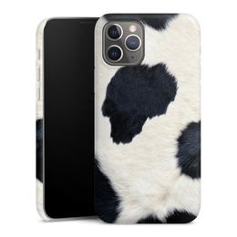 DeinDesign iPhone 12 Pro Handy Premium Case Smartphone Handyh&uuml;lle Schutzh&uuml;lle gl&auml;nzend Animal Look Animal Print Cow Skin Premium Case