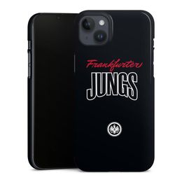 DeinDesign iPhone 14 Plus Handy Premium Case Smartphone Handyh&uuml;lle Schutzh&uuml;lle gl&auml;nzend Eintracht Frankfurt Sge Official Licensed Product Premium Case