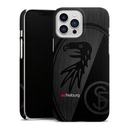 DeinDesign iPhone 13 Pro Max Handy Premium Case Smartphone Handyh&uuml;lle Schutzh&uuml;lle matt Sc Freiburg Metallic Look Official Licensed Product Premium Case