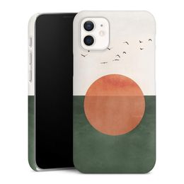DeinDesign iPhone 12 mini Handy Premium Case Smartphone Handyh&uuml;lle Schutzh&uuml;lle matt Sunshine Bird Sunset Premium Case