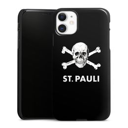 DeinDesign iPhone 11 Handy Premium Case Smartphone Handyh&uuml;lle Schutzh&uuml;lle gl&auml;nzend Official Licensed Product Fc St. Pauli Totenkopf Premium Case