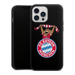 DeinDesign iPhone 13 Pro Max Handy Premium Silikon H&uuml;lle Handyh&uuml;lle schwarz Case Bernie Official Licensed Product Fc Bayern M&uuml;nchen Silikon Premium Case