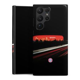 DeinDesign Galaxy S23 Ultra Handy Premium Case Smartphone Handyh&uuml;lle Schutzh&uuml;lle gl&auml;nzend Fcb Fc Bayern M&uuml;nchen Stadium Premium Case