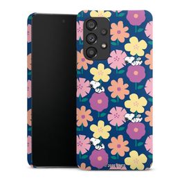 DeinDesign Galaxy A53 5G Handy Premium Case Smartphone Handyh&uuml;lle Schutzh&uuml;lle matt Flowers Muster Snoopy Premium Case
