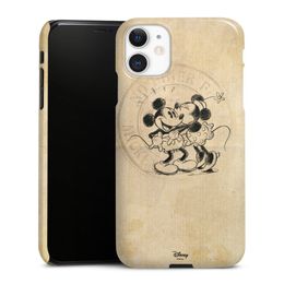 DeinDesign iPhone 11 Handy Premium Case Smartphone Handyh&uuml;lle Schutzh&uuml;lle gl&auml;nzend Vintage Minnie Mouse Mickey Mouse Premium Case