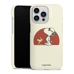 DeinDesign iPhone 13 Pro Handy Premium Case Smartphone Handyh&uuml;lle Schutzh&uuml;lle gl&auml;nzend Snoopy Official Licensed Product Kindheit Premium Case