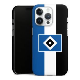 DeinDesign iPhone 14 Pro Handy Premium Case Smartphone Handyh&uuml;lle Schutzh&uuml;lle matt Stripes Hamburger Sv Hsv Premium Case