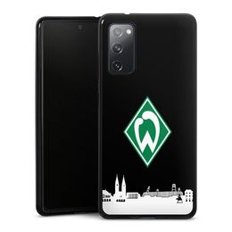 DeinDesign Galaxy S20 FE Handy Silikon H&uuml;lle Case schwarz Handyh&uuml;lle Skyline Sv Werder Bremen Official Licensed Product