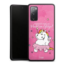 DeinDesign Galaxy S20 FE 5G Handy Premium Silikon H&uuml;lle Handyh&uuml;lle schwarz Case Pummeleinhorn Pummel & Friends Official Licensed Product Silikon Premium Case