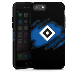 DeinDesign iPhone SE (2020) Handy Panzer Handyh&uuml;lle robuste Outdoor H&uuml;lle Schutzh&uuml;lle gl&auml;nzend Official Licensed Product Hsv Hamburger Sv Tough Case