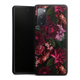 DeinDesign Galaxy S20 FE Handy Premium Silikon H&uuml;lle Handyh&uuml;lle schwarz Case Blossom Flowers Rose Silikon Premium Case