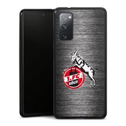 DeinDesign Galaxy S20 FE Handy Silikon H&uuml;lle Case schwarz Handyh&uuml;lle Metallic Look Official Licensed Product 1. Fc K&ouml;ln